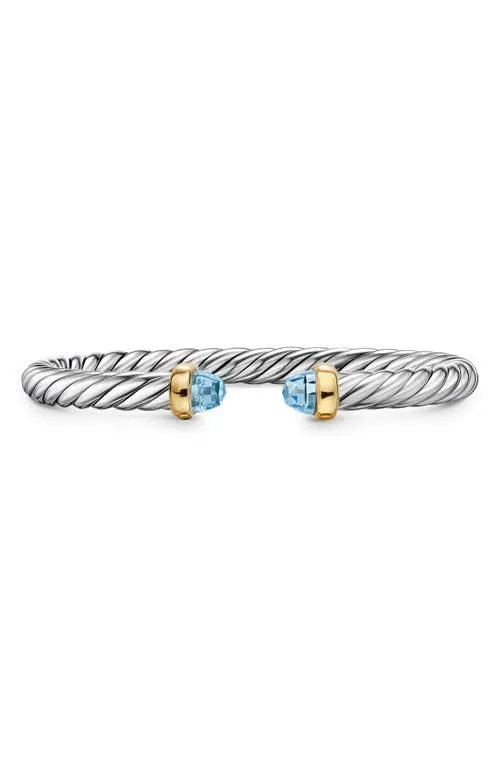 David Yurman Cablespira® Flex Cuff Bracelet - Blue Topaz