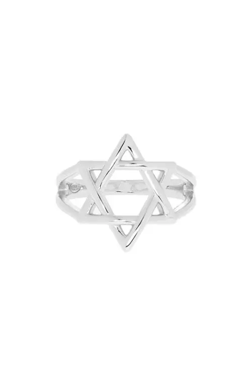 MARLYN SCHIFF Star Of David Ring - Sterling Silver