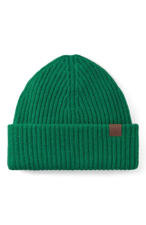 Mulberry Chunky Ribbed Beanie - Emerald