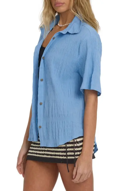 BILLABONG Laura Oversize Cotton Button-up Shirt