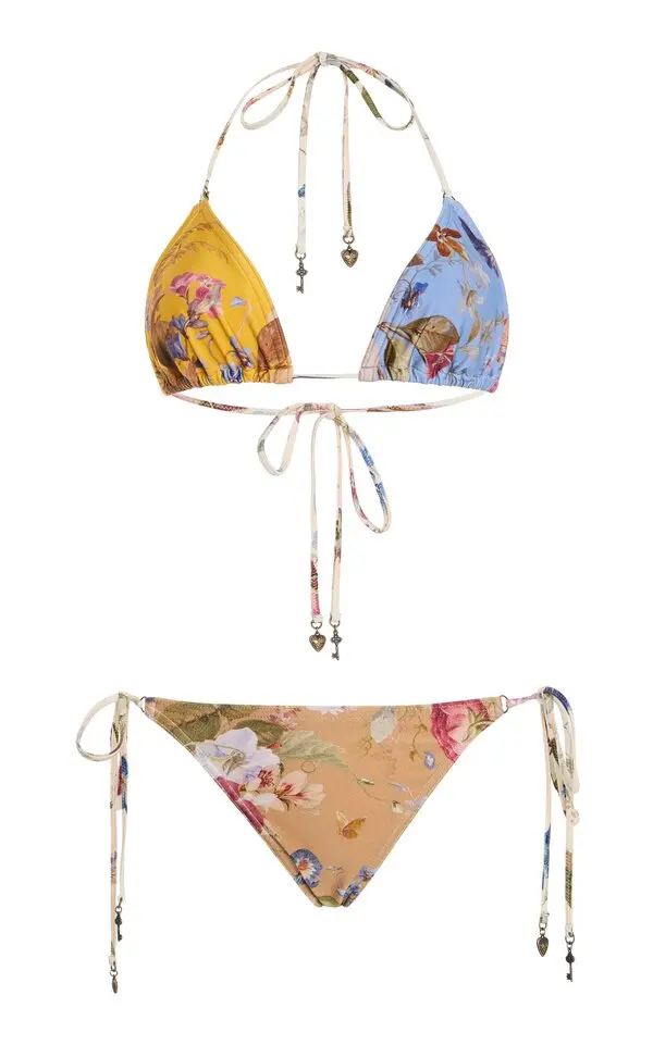 Zimmermann Patience Spliced Tri Bikini - Multi