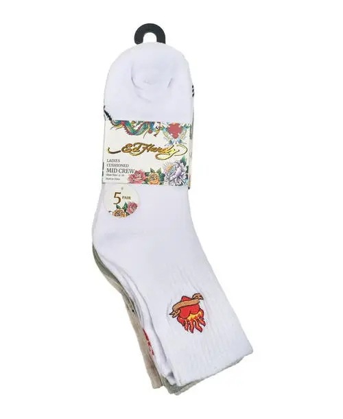 Ed Hardy 5-pack Mid Crew Socks