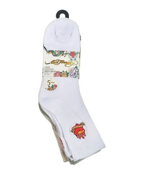 Ed Hardy 5-pack Mid Crew Socks