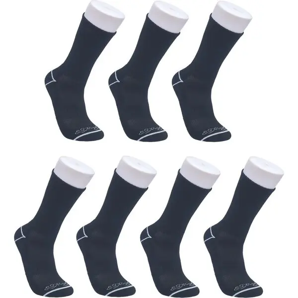 Ed Hardy Athletic Half Cushion Crew Sock 7-pack - Black