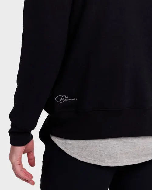 BLANCO CLOTHING Raglan Super Soft Pullover - Black