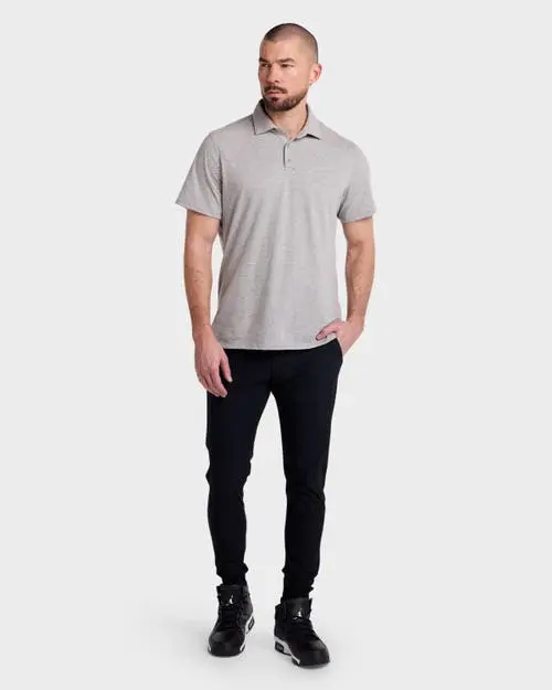 BLANCO CLOTHING Perfect Polo Supima - Heather Grey