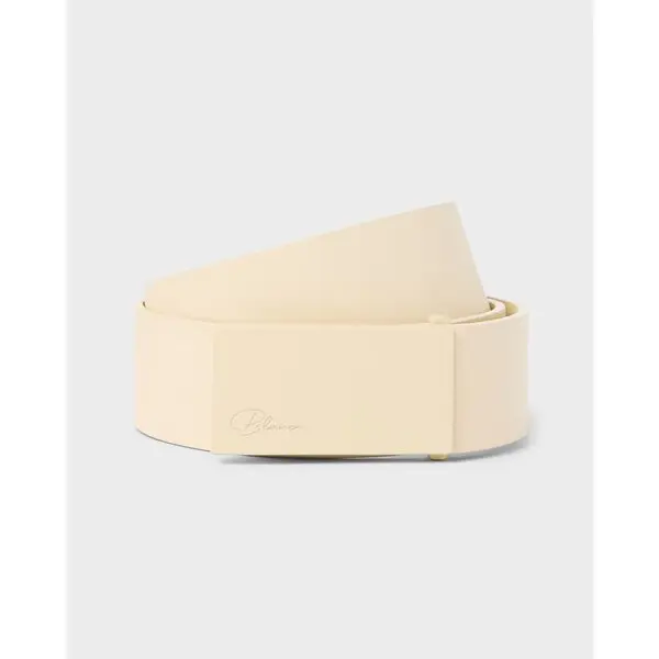 BLANCO CLOTHING Leather Belt With Fit Buckle - Wheat