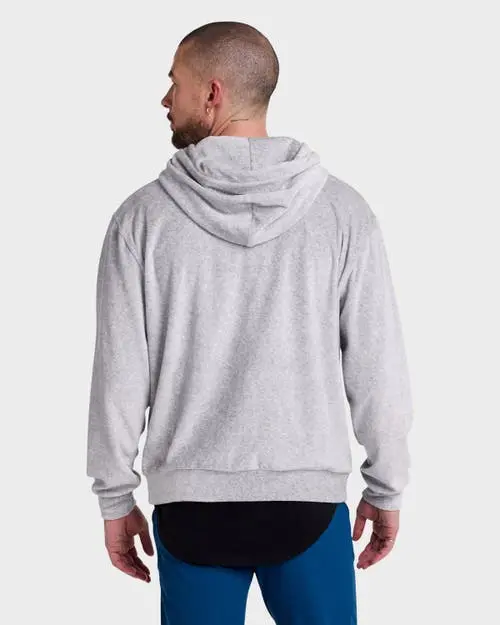 BLANCO CLOTHING Velour Hoodie - Grey
