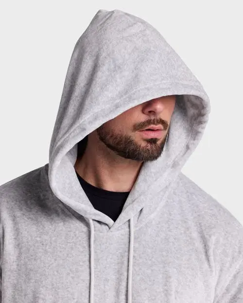 BLANCO CLOTHING Velour Hoodie - Grey