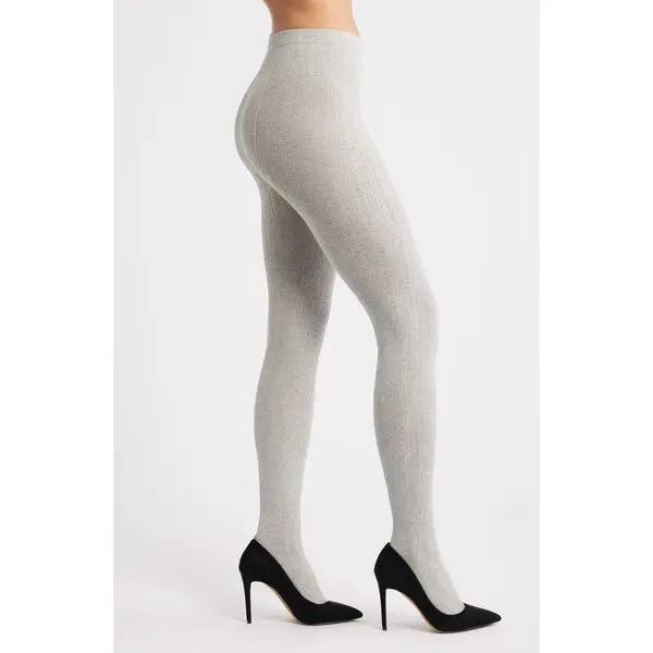 HIGH HEEL JUNGLE Cozy Rib Tights - Grey