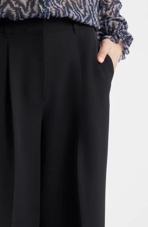 Hugo Boss Tiwi Pleated Wide Leg Trousers