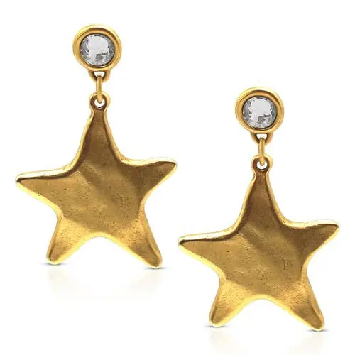 BOWOOD LANE Prescott Star Drop Earrings - Gold