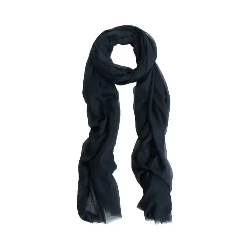 LOST PATTERN Featherlight" Oversized Cashmere Scarf - Black