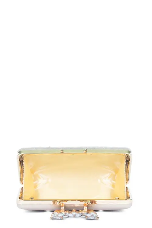 LAUREN LORRAINE Rectangular Embellished Clutch