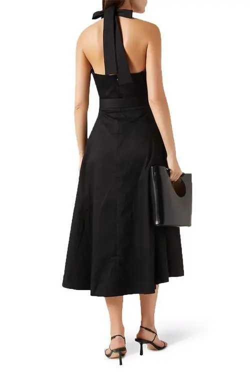 NO PISE LA GRAMA Cotton Halter Dress
