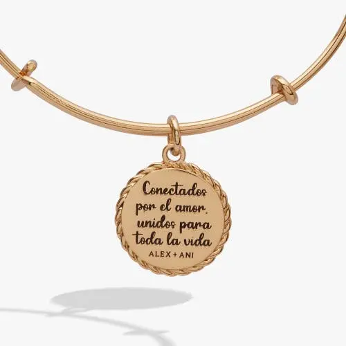 ALEX AND ANI Mamá Charm Bangle Bracelet - Gold