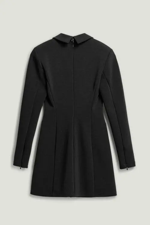 NOCTURNE Tailored Collar Mini Dress