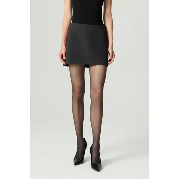 NOCTURNE Clean-front Mini Skort - Black