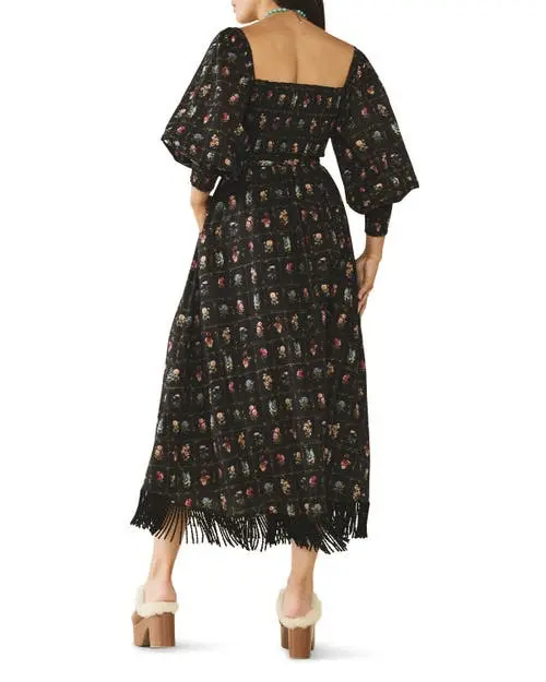 EDDY Jocelyn Floral Grid Midi Dress
