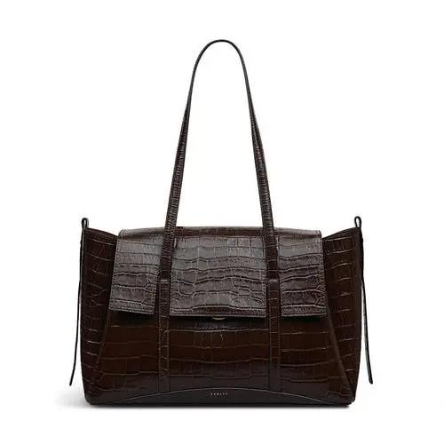 RADLEY The Chancery Faux Croc Flapover Shoulder Bag