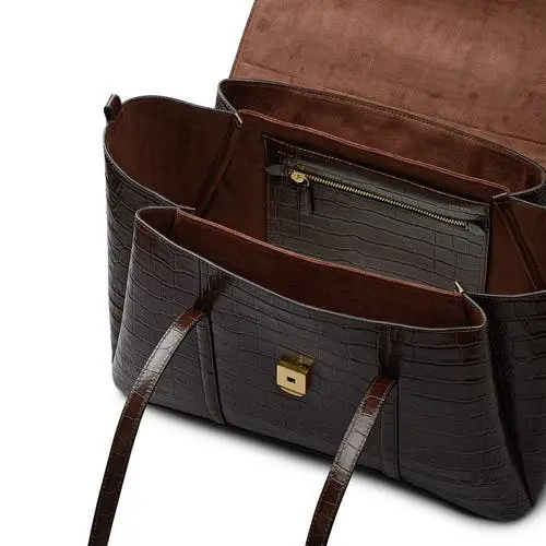 RADLEY The Chancery Faux Croc Flapover Shoulder Bag