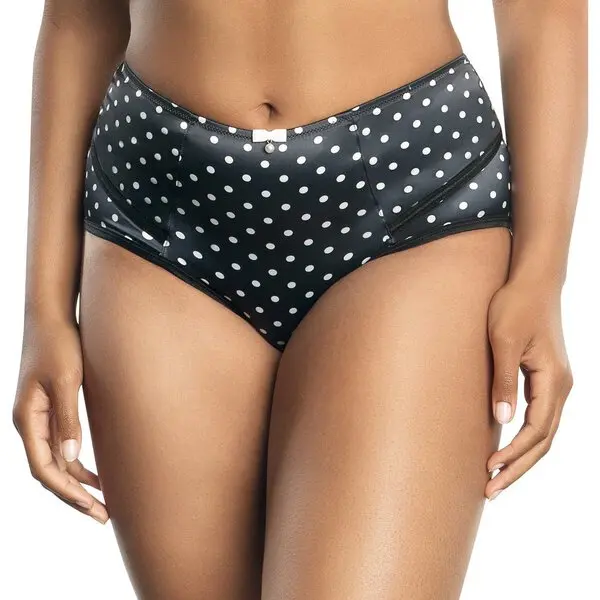 Parfait Charlotte High Waist Brief - Black Dot