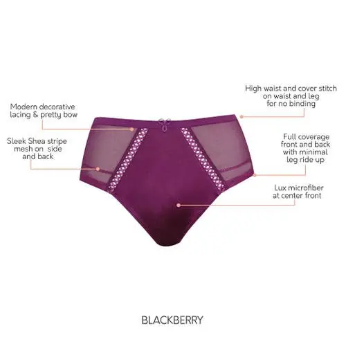 Parfait Shea Brief - Blackberry
