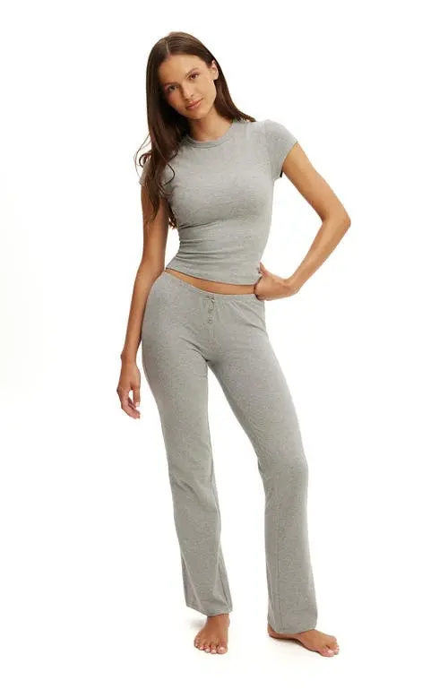 Cotton:on Flare Pant - Mid Grey Marle