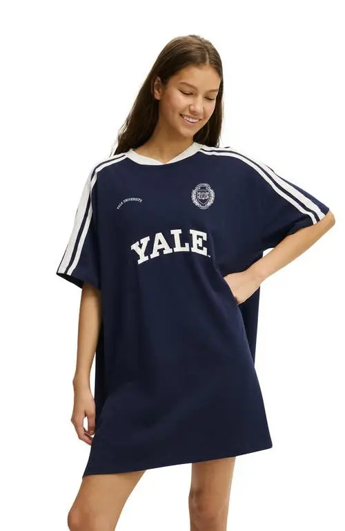 Cotton:on 90's Sporty T-shirt Nightie - Navy Vision Yale
