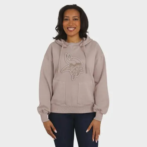 WEAR BY ERIN ANDREWS Minnesota Vikings Washed Pullover Crewdie