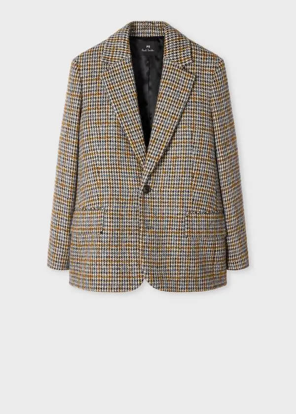 Paul Smith Houndstooth Wool-blend Blazer