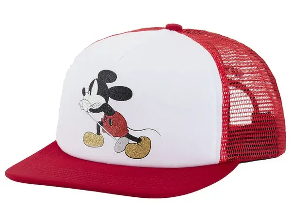 Supreme Number Mickey Mesh Back 5-panel Cap - Red