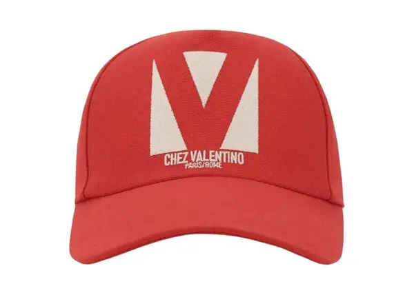Valentino Garavani Logo Baseball Cap - Red