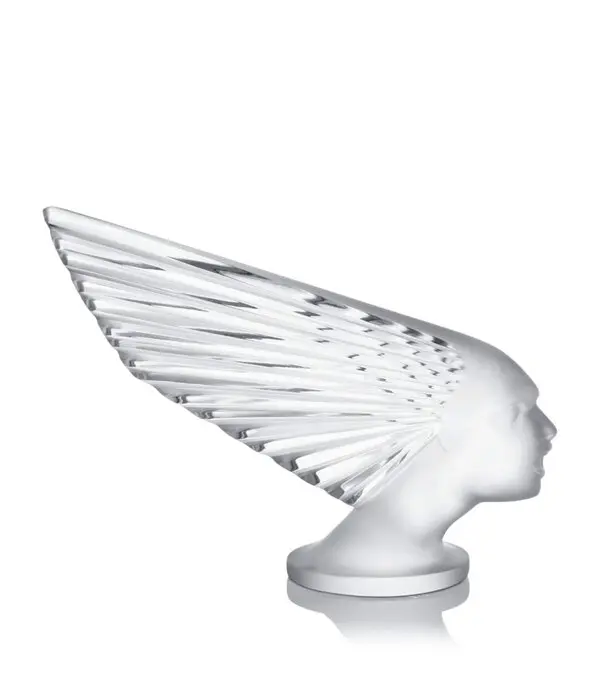 Lalique Crystal Mascot Victoire Sculpture - Clear