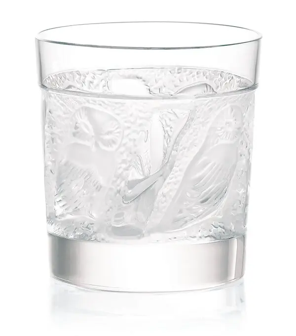 Lalique Owl Whisky Tumbler - Clear