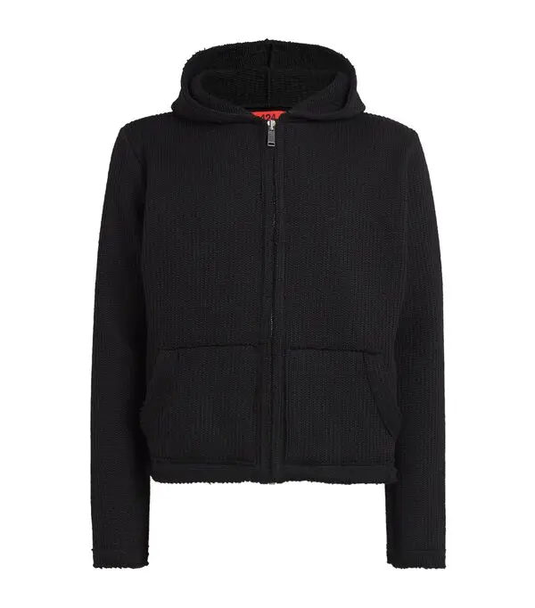 424 Ribbed Zip-up Hoodie