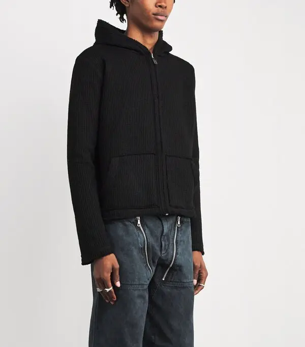 424 Ribbed Zip-up Hoodie