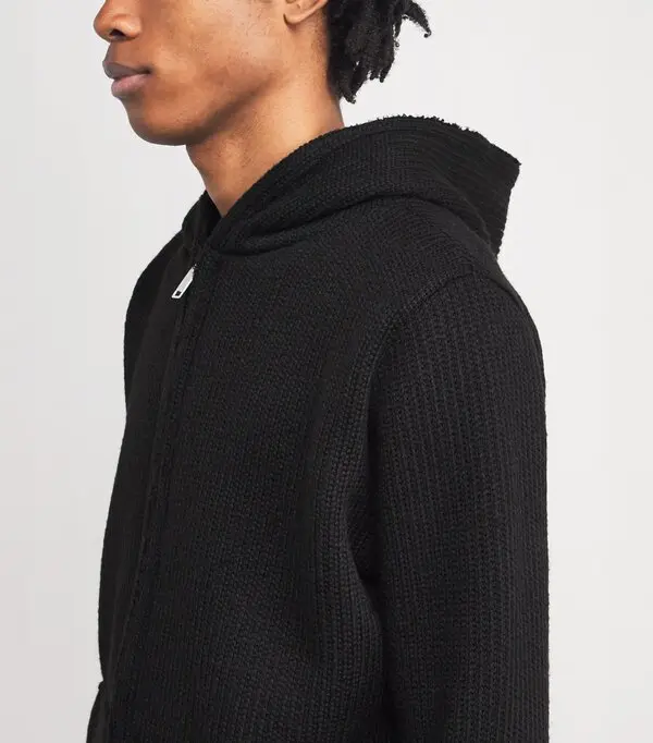 424 Ribbed Zip-up Hoodie