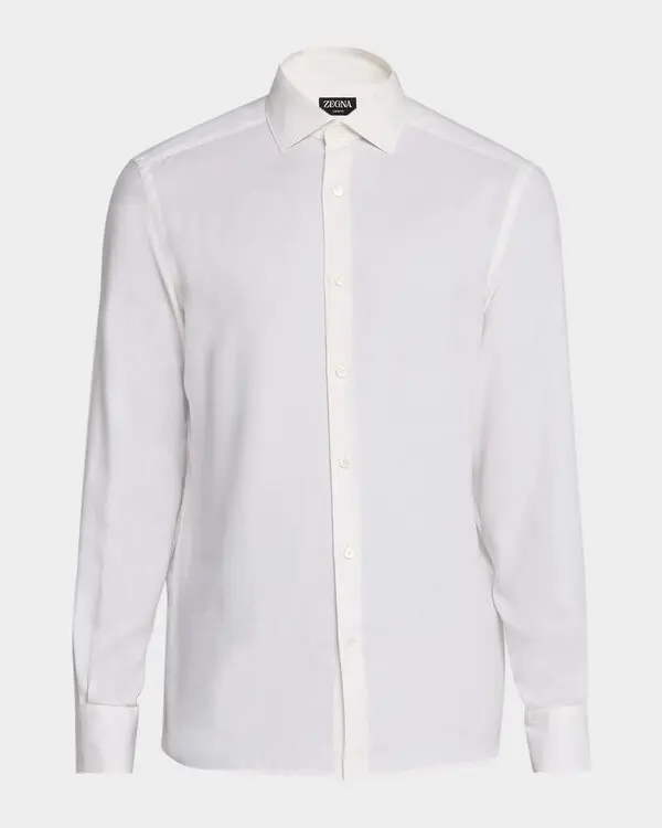 Zegna Cashco Classic-fit Sport Shirt - White