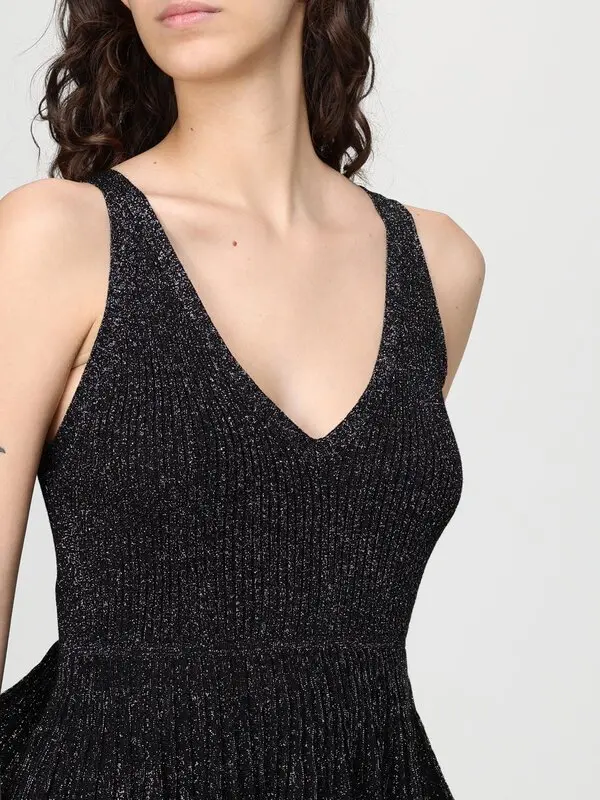 Moschino Sleeveless V-neck Peplum Top