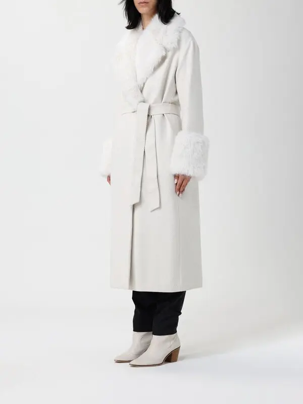 TWINSET Fur Coat - Pearl