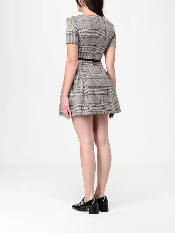SELF-PORTRAIT Plaid Mini Dress