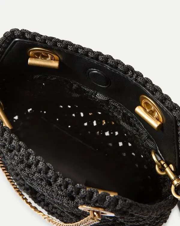 Veronica Beard Small Macramé Slouch Bag