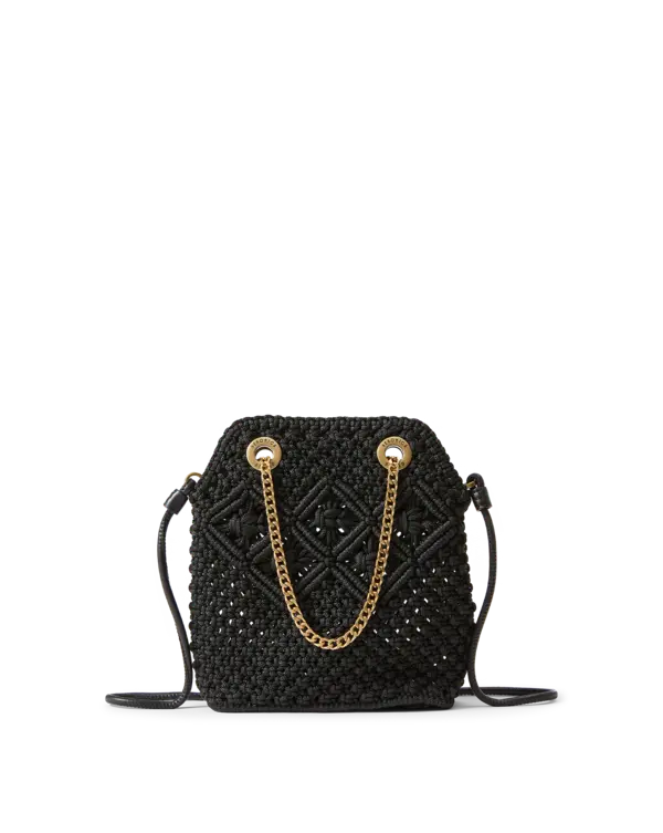 Veronica Beard Small Macramé Slouch Bag