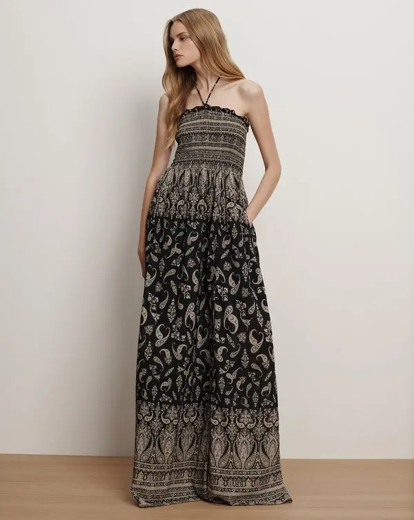Veronica Beard Ayanna Halter Maxi Dress