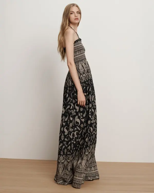 Veronica Beard Ayanna Halter Maxi Dress