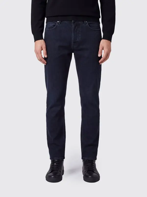 Stone Island Mid-rise Skinny Fit Jeans In Stretch Cotton Denim - Black