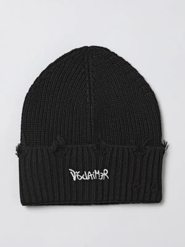 DISCLAIMER Ribbed Beanie - Black