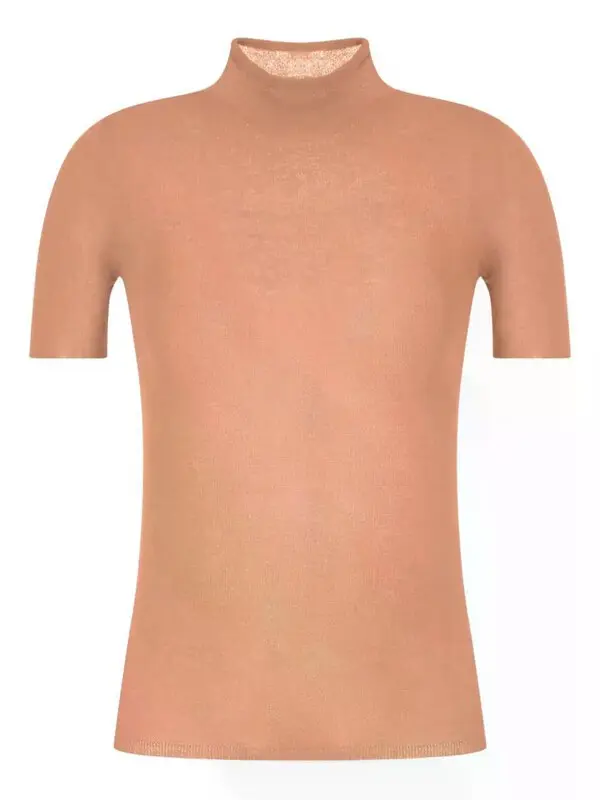 Giorgio Armani Short-sleeve Mock-neck Top