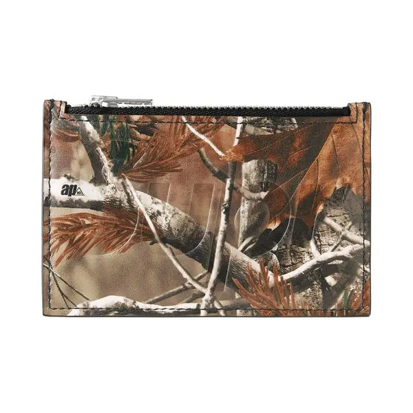 Supreme Leather Zip Card Holder 'realtree Ap Camo - Brown